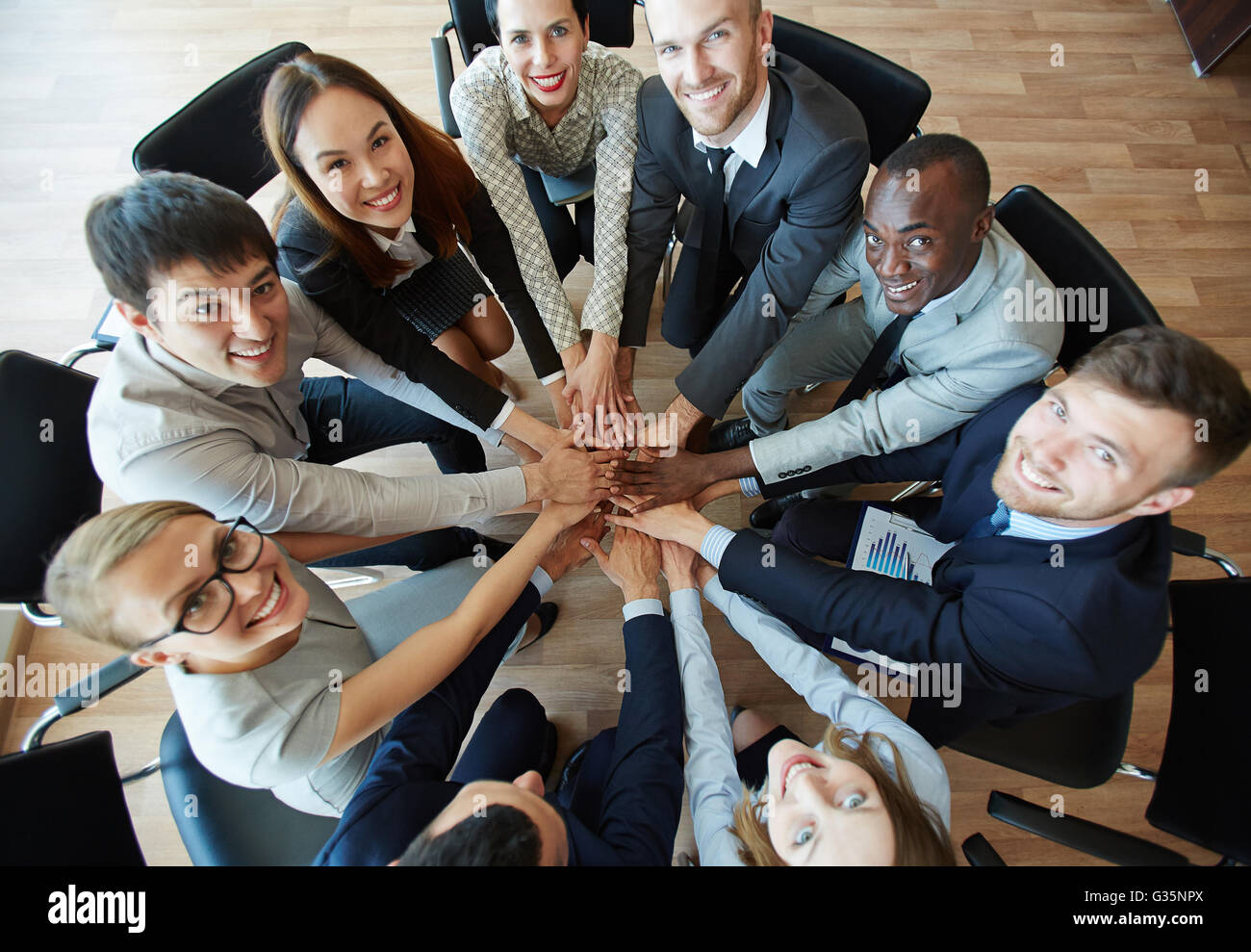 Circle of partners Stock Photo - Alamy