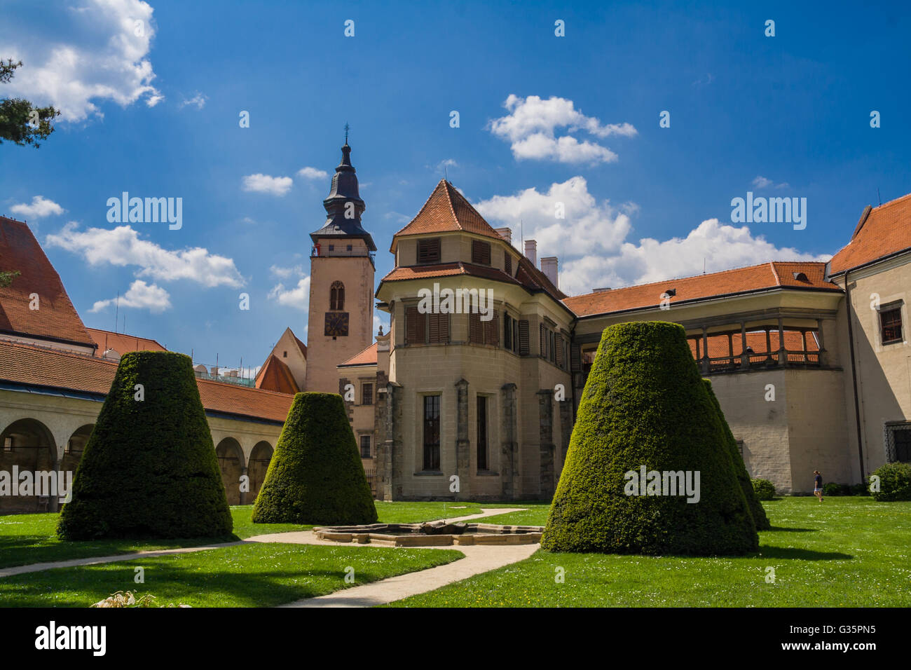 Telc castle garden hi-res stock photography and images - Alamy