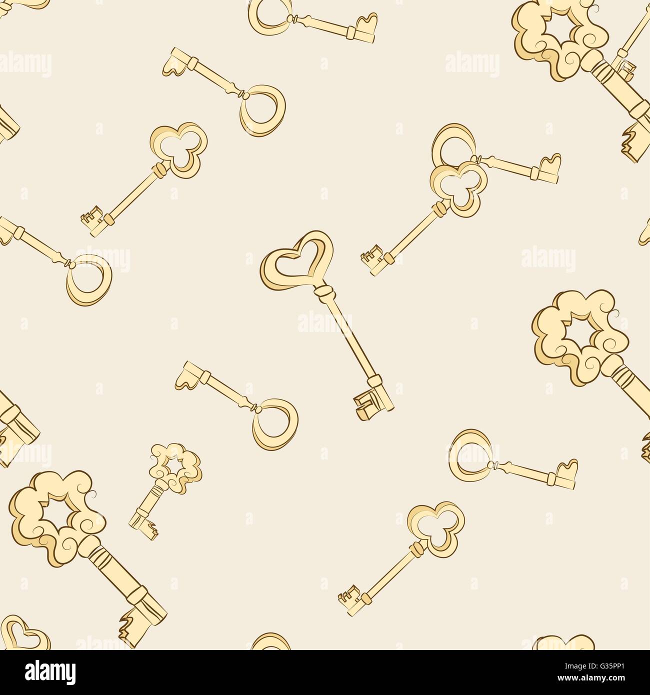 Seamless keys pattern Stock Vector Image & Art - Alamy