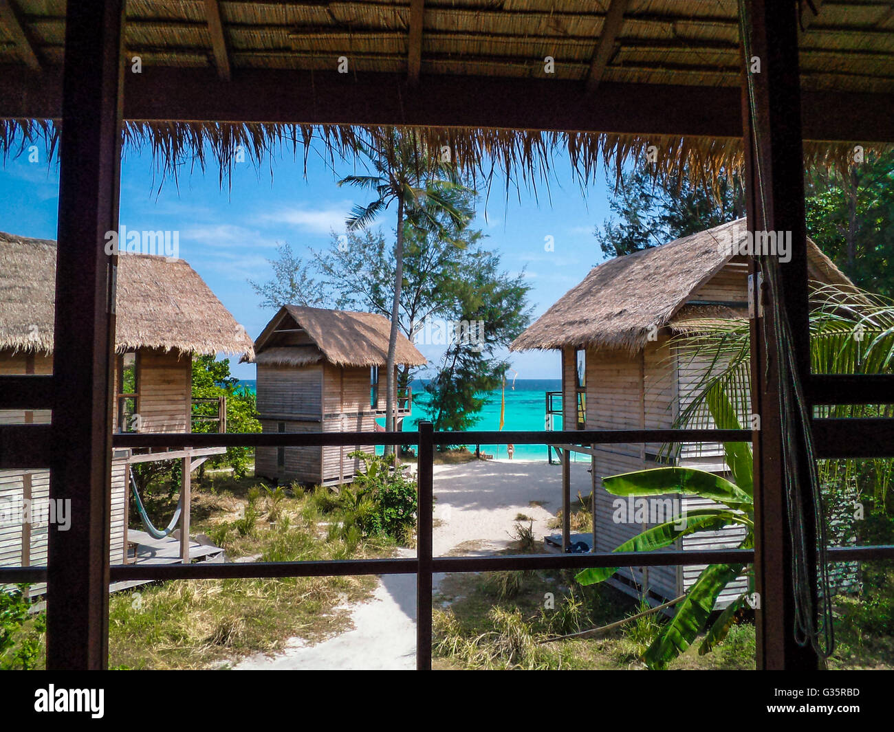 View from a tropical bungalow – Koh Lipe, Thailand Stock Photo - Alamy