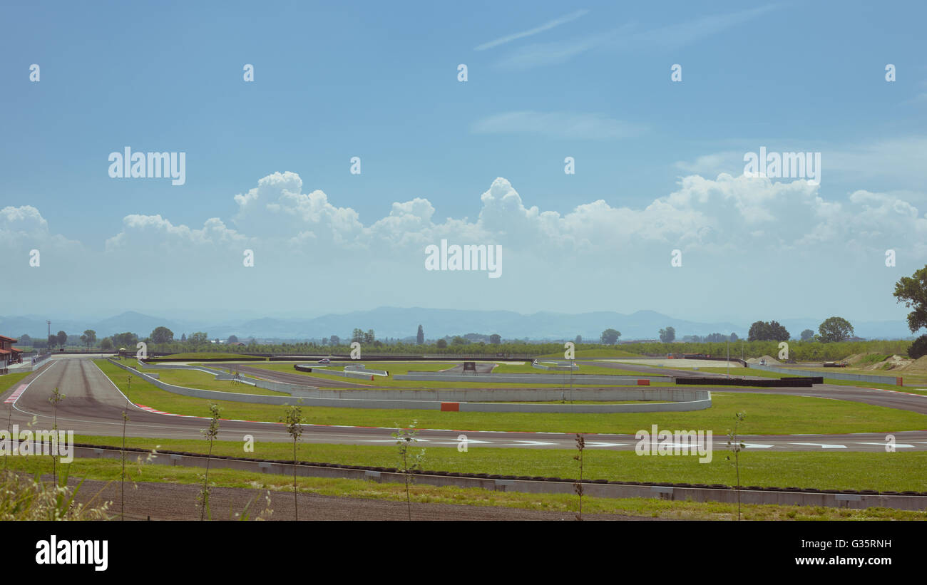 Car race track sunset hi-res stock photography and images - Alamy