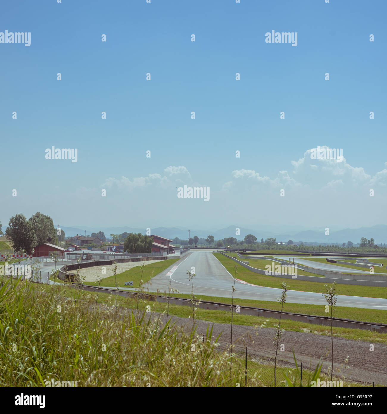 Car race track sunset hi-res stock photography and images - Alamy