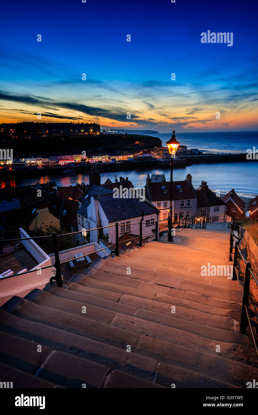 Whitby 199 steps hi-res stock photography and images - Alamy