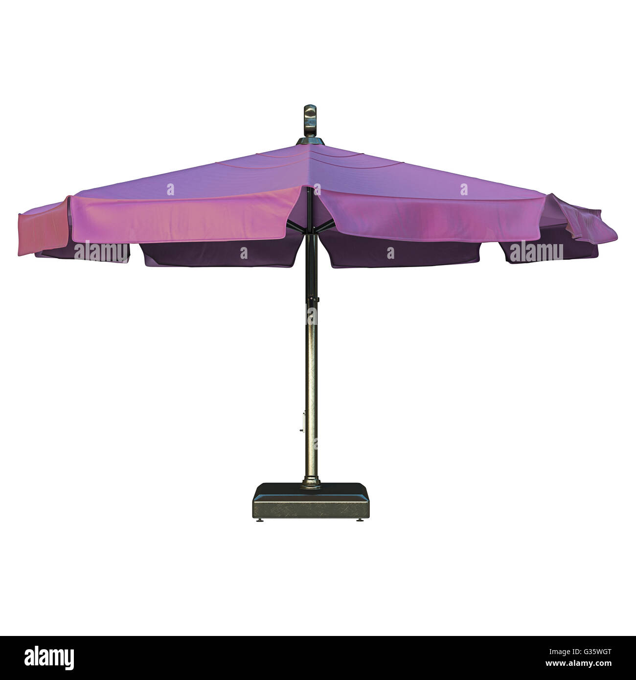 Modern patio beach umbrella, front view Stock Photo - Alamy