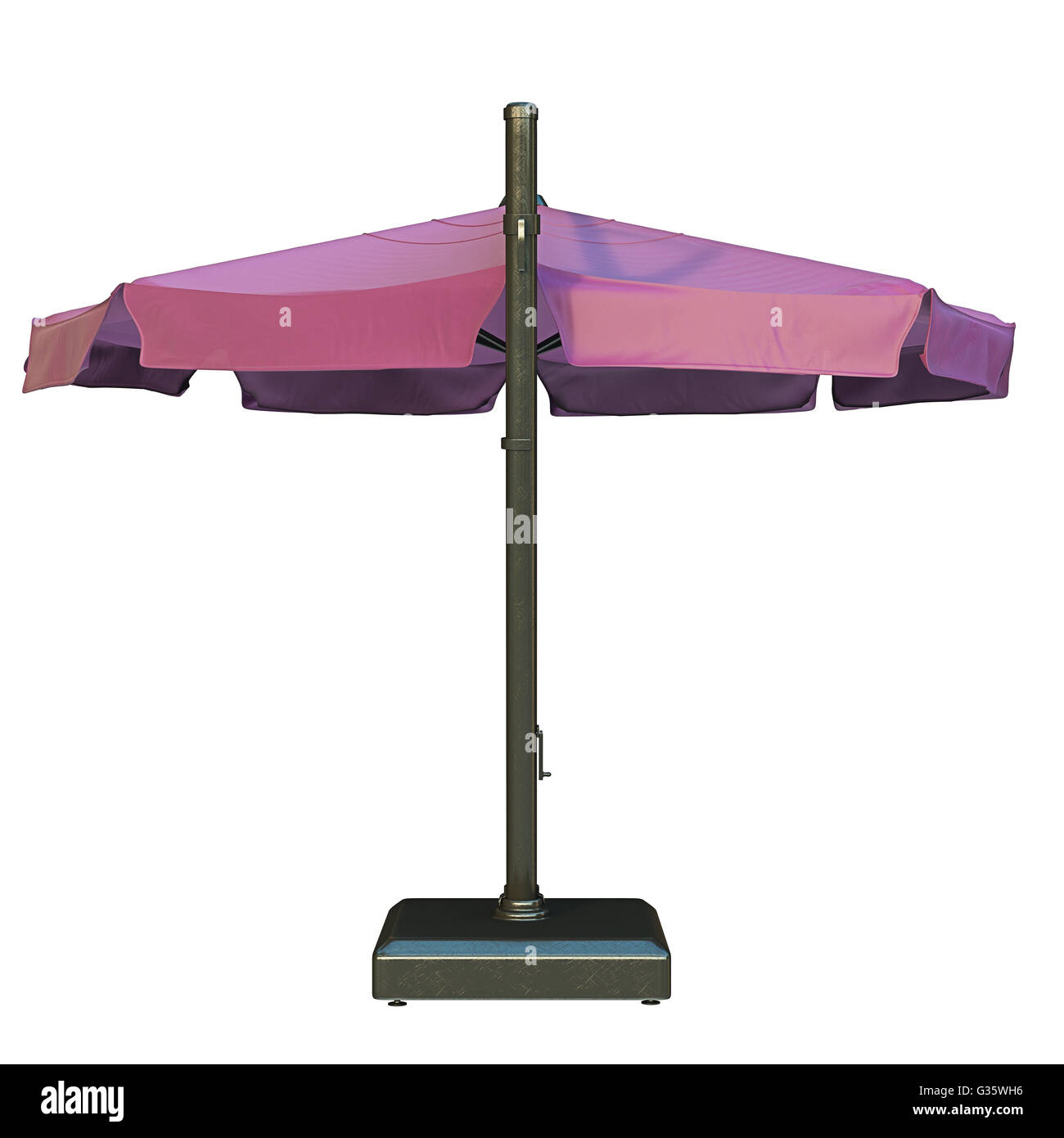 Sun umbrella, back view Stock Photo - Alamy