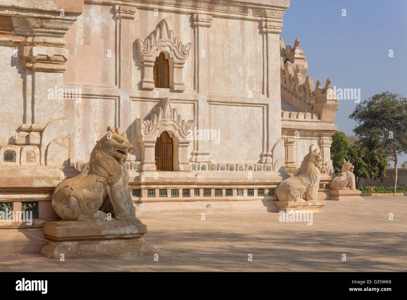 Bagan at White Temple, Old Temple Architecture, Myanmar, Burma, South ...