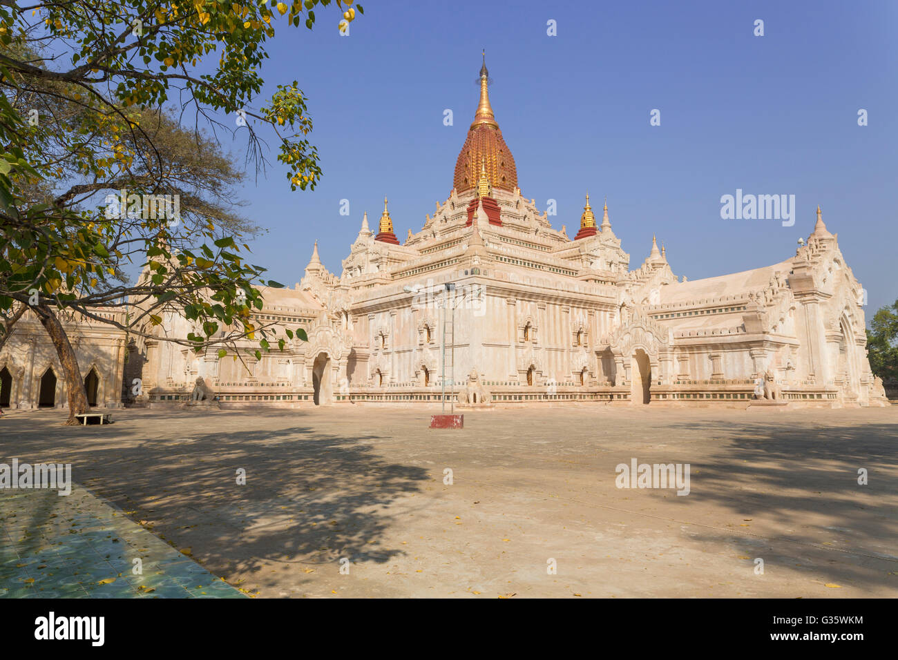 Bagan at White Temple, Old Temple Architecture, Myanmar, Burma, South ...