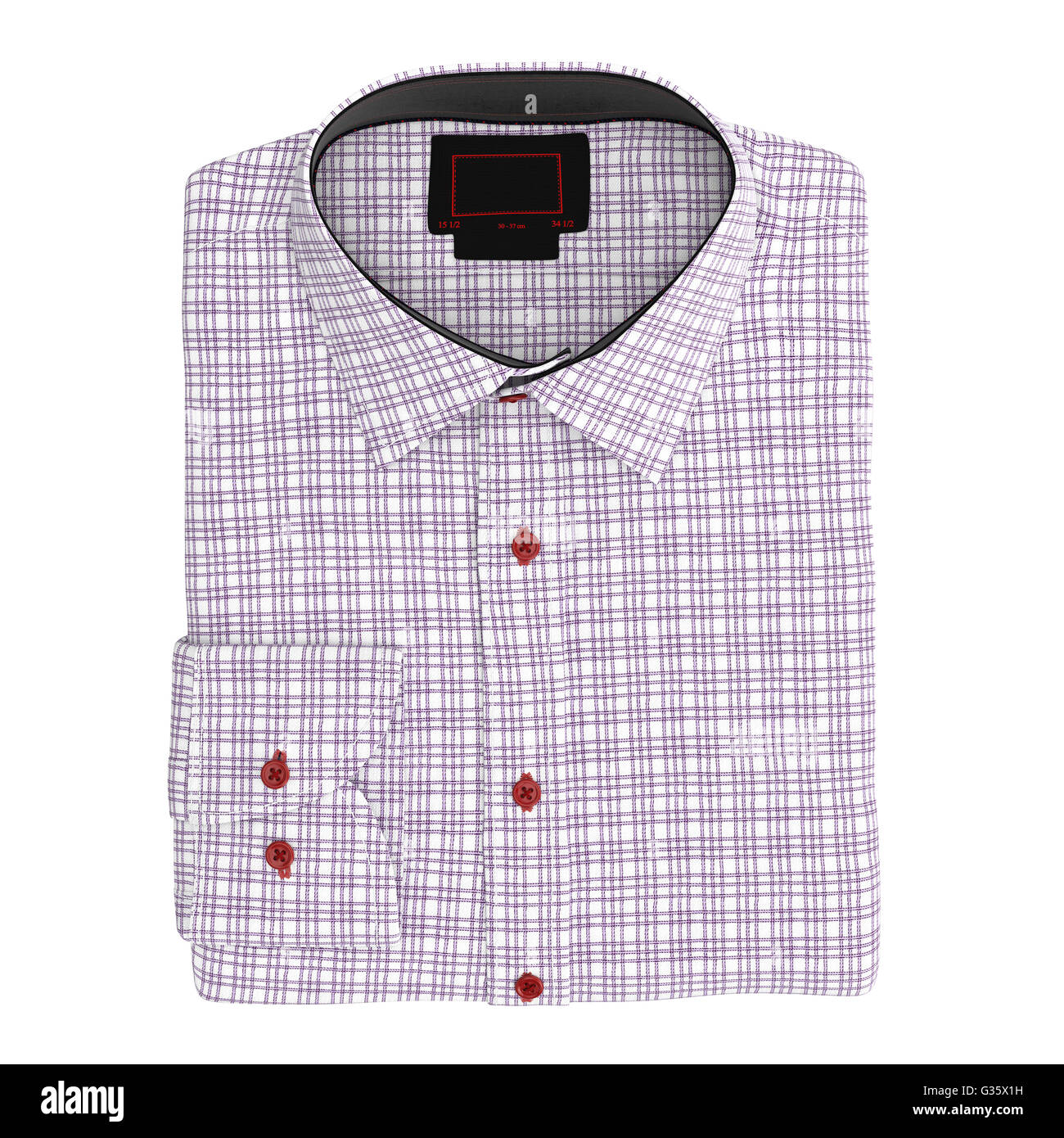 Men's folded shirt, top view Stock Photo - Alamy