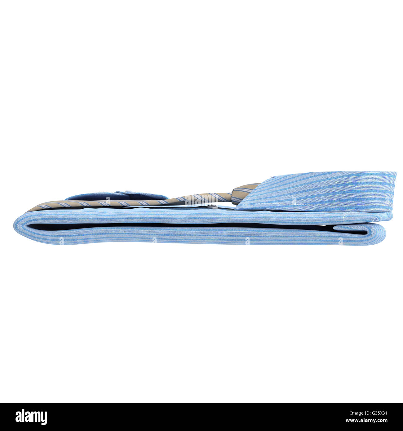 Classic men's shirt and tie, side view Stock Photo - Alamy