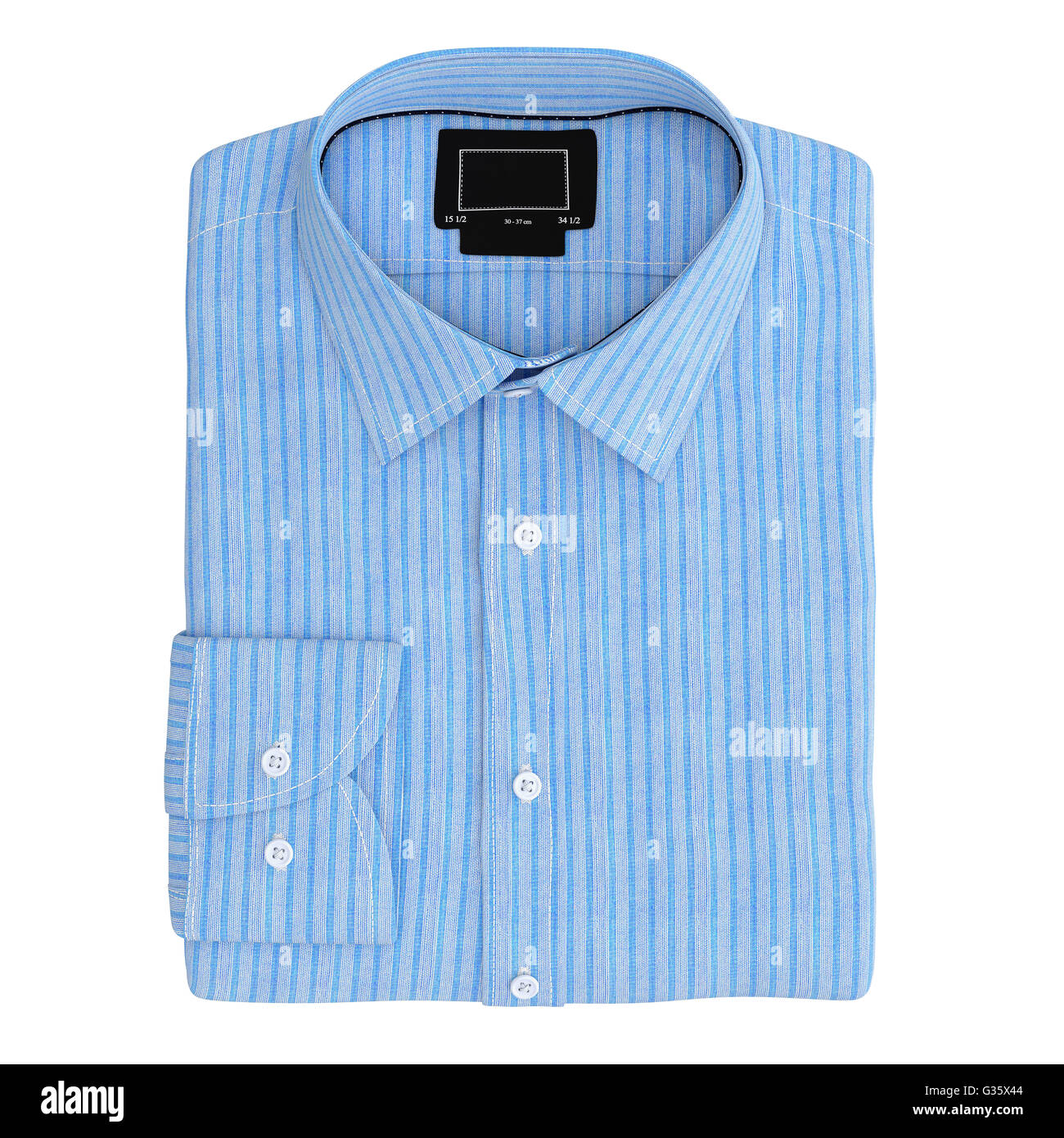 Men's folded shirt, top view Stock Photo - Alamy