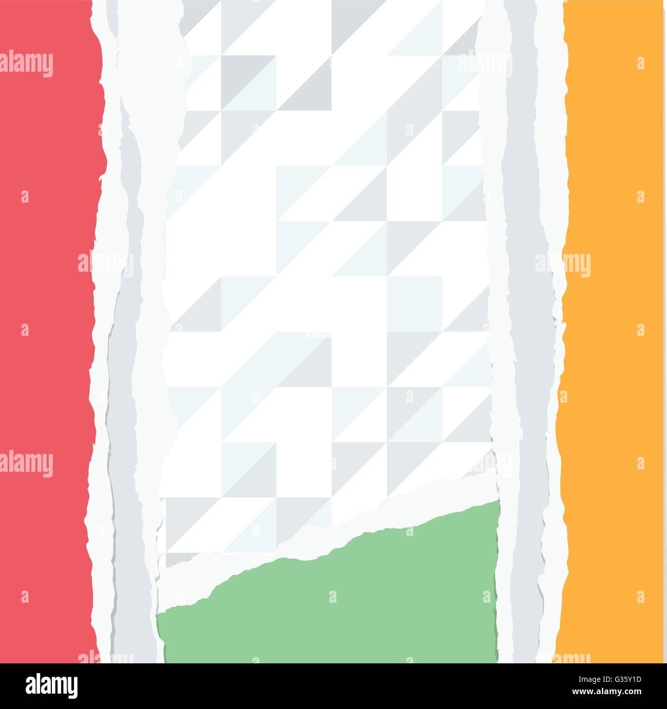 Rip paper triangle Stock Vector Images - Alamy