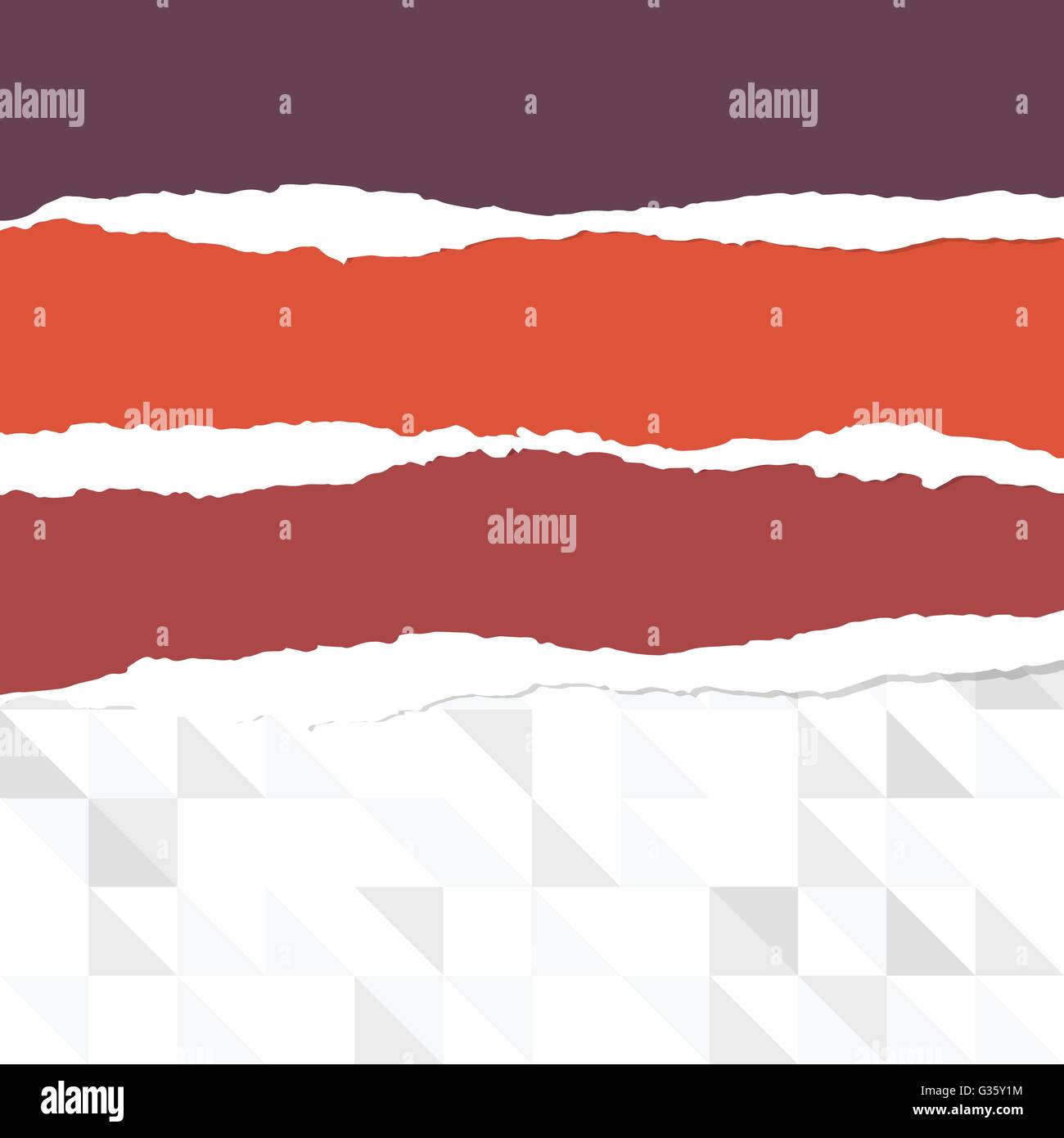 Rip paper triangle Stock Vector Images - Alamy