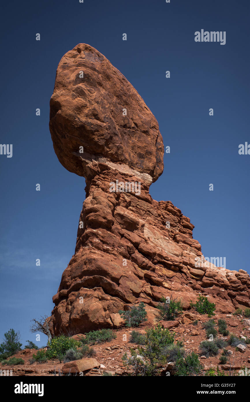 Balancing Rock in Arches National Park, Moab, Utah, USA Stock Photo - Alamy
