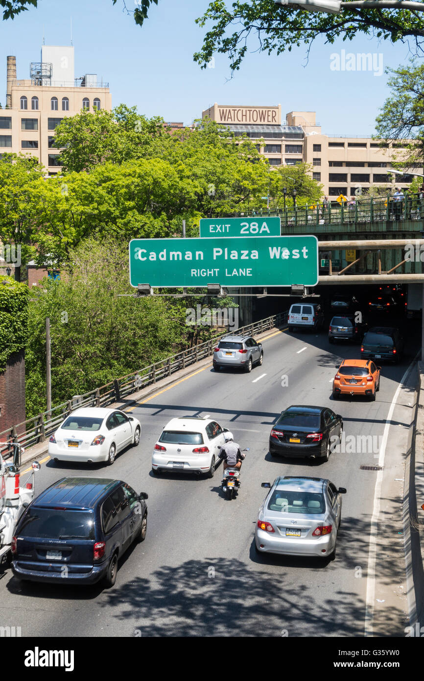 Bqe expressway brooklyn queens expressway highway hi-res stock ...