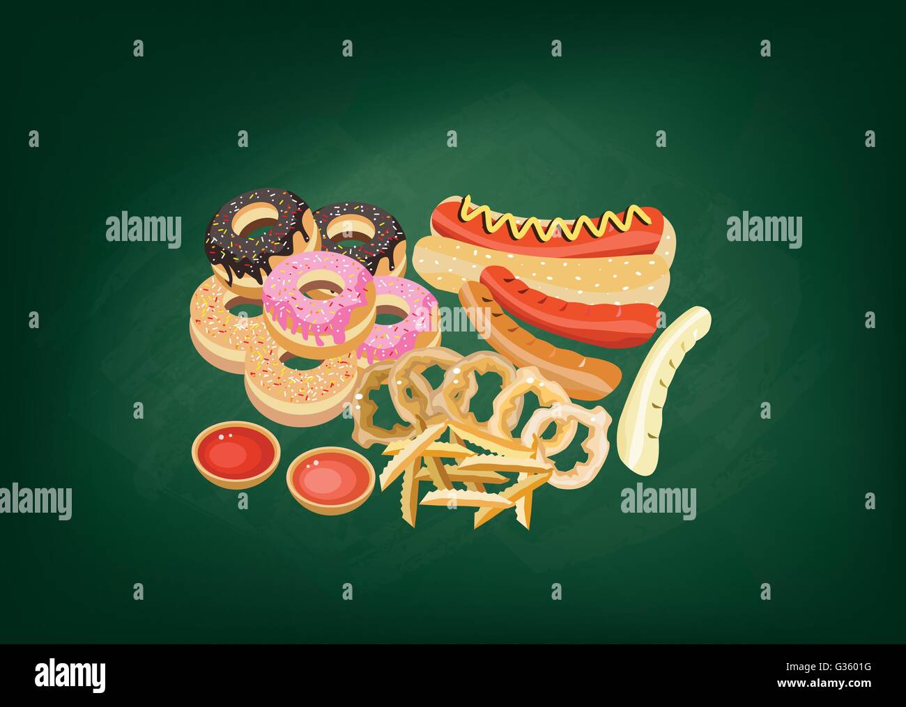 Baked hot onion bread Stock Vector Images - Alamy