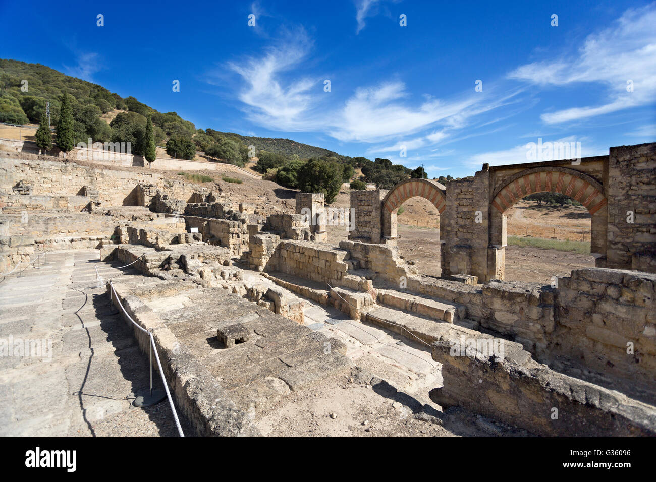 Ruins of the ramped street connecting the Great Portico to the Upper ...