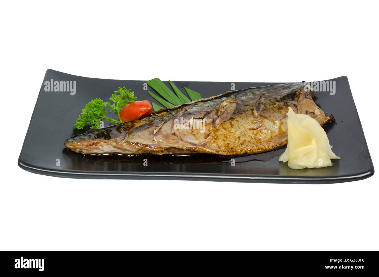 Food grilled saba fish hi-res stock photography and images - Alamy