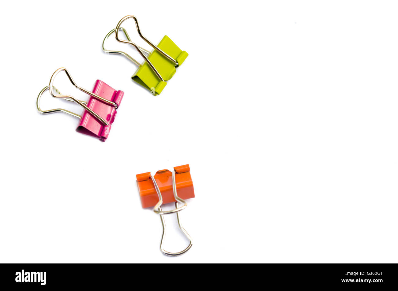 Paper clip isolated on white background Stock Photo - Alamy