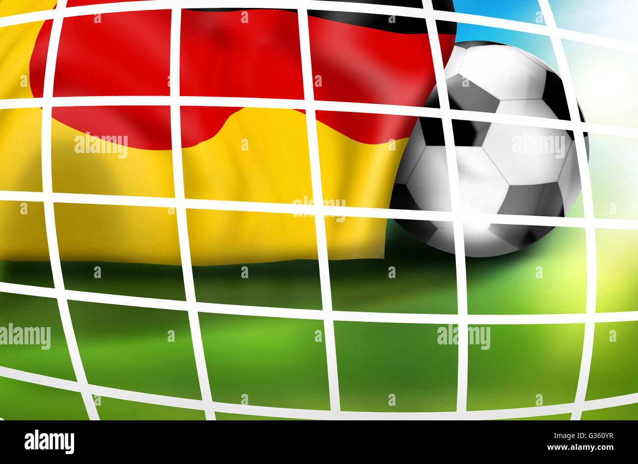 Goal - Football Background Ball 3D Design Stock Photo - Alamy
