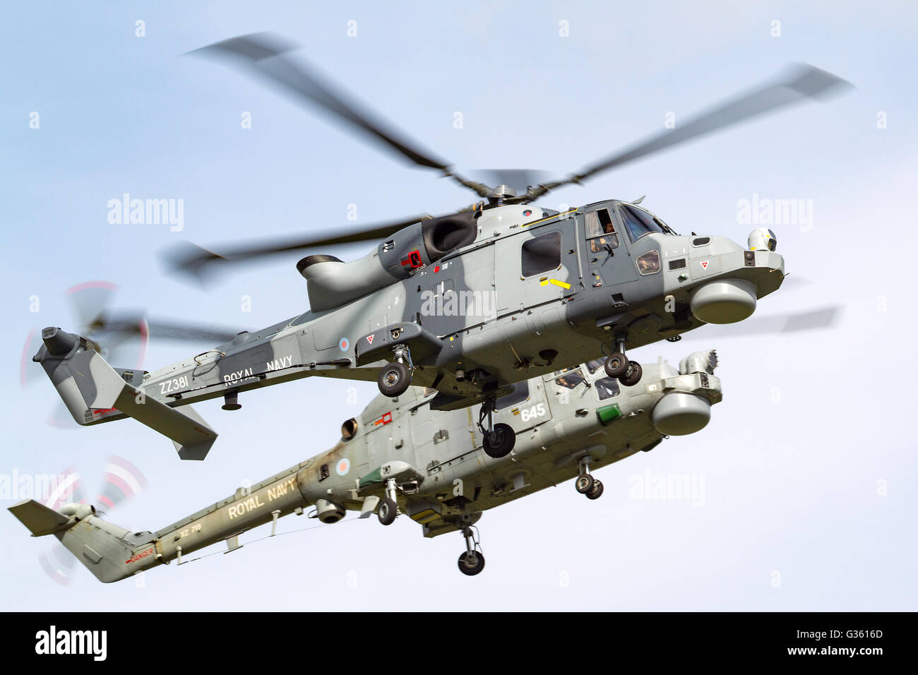 Royal Navy Fleet Air Arm AgustaWestland AW-159 Wildcat Helicopter ZZ381 ...