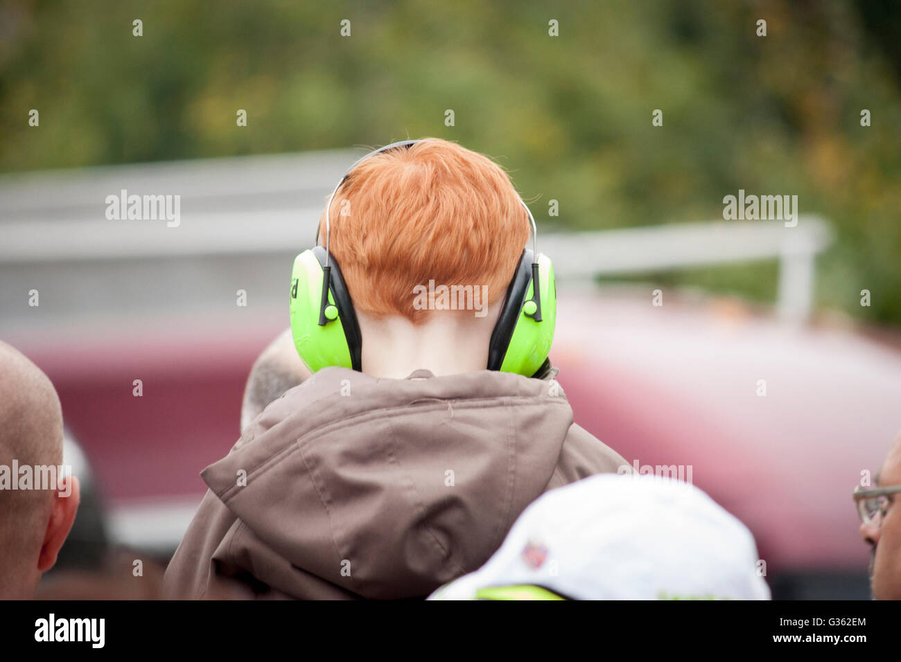 Boy wearing ear defenders hi-res stock photography and images - Alamy