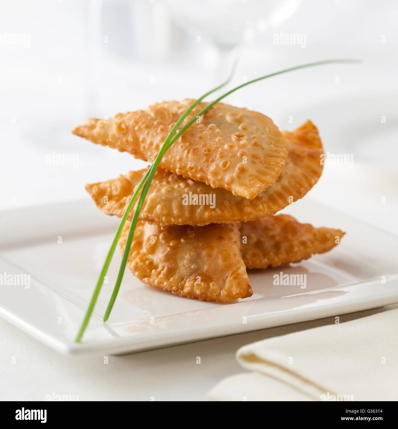 Spanish small empanadas called empanadillas Stock Photo - Alamy