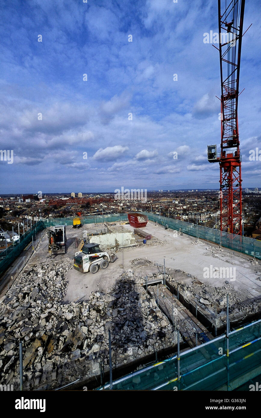 Demolition crane hi-res stock photography and images - Alamy