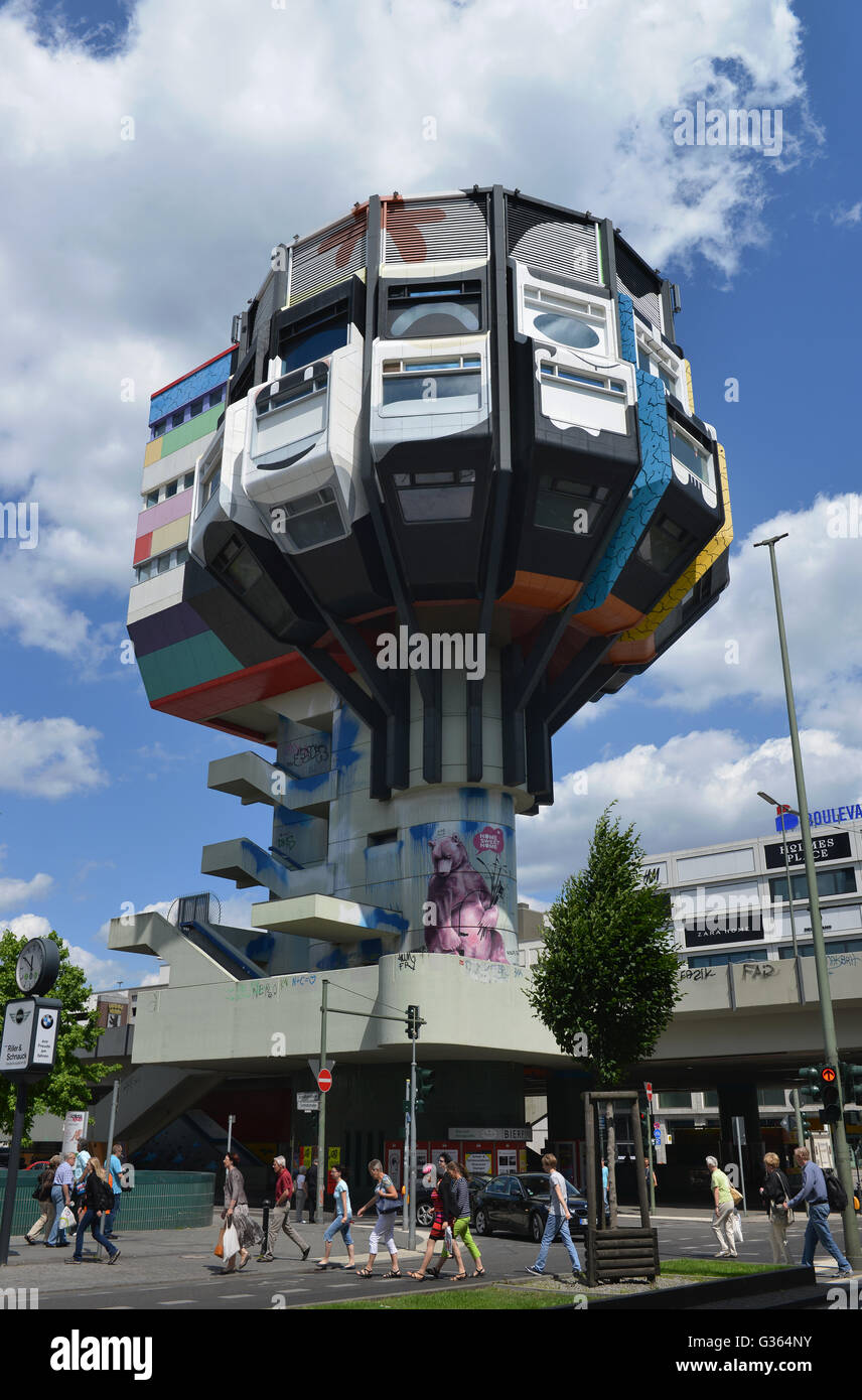 Bierpinsel, Schlossstrasse, Steglitz, Berlin, Deutschland Stock Photo ...