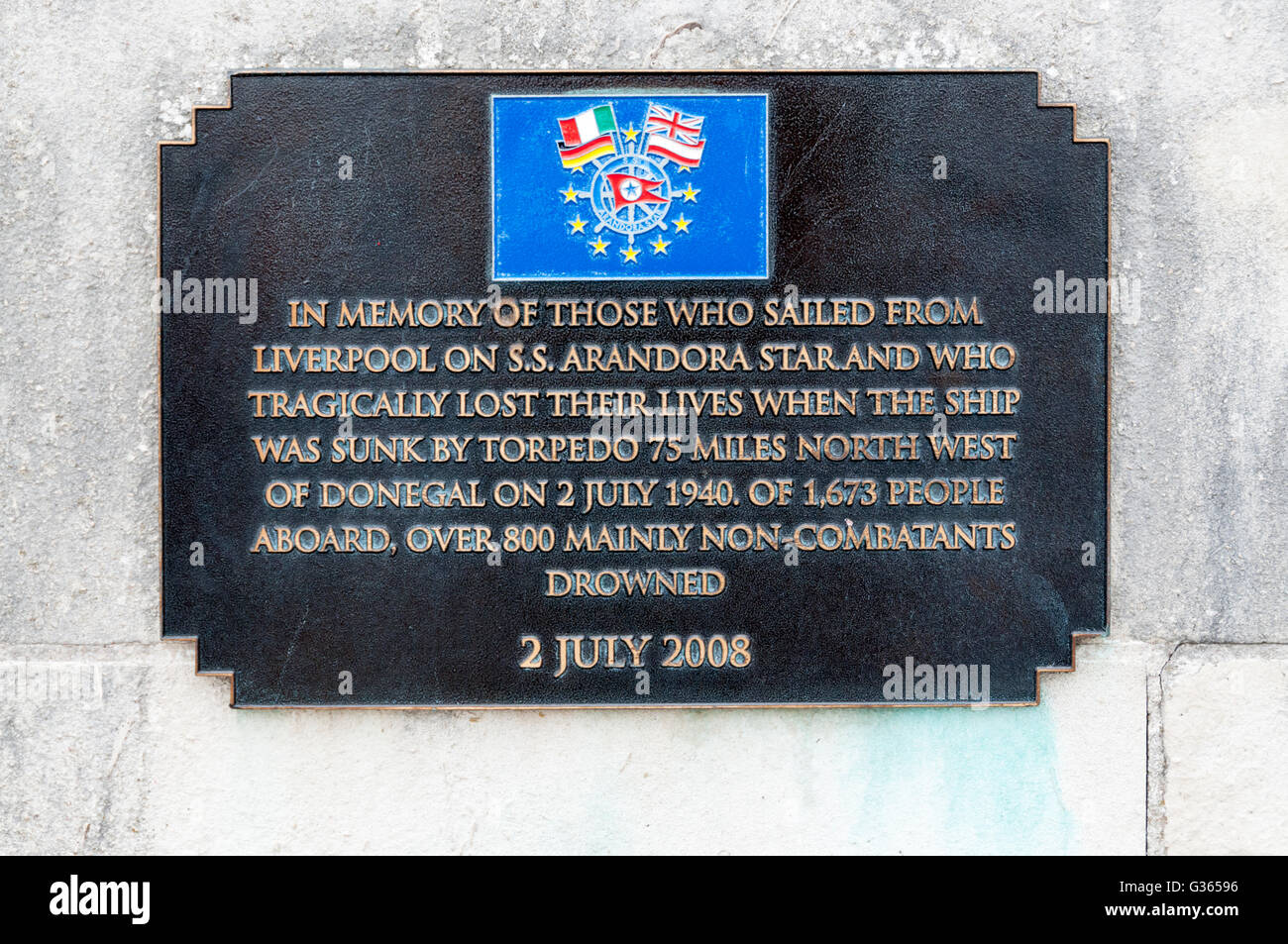 S s arandora star memorial hi-res stock photography and images - Alamy