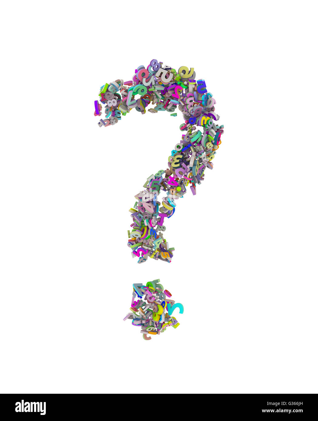 question mark consisting of the numbers Stock Photo - Alamy