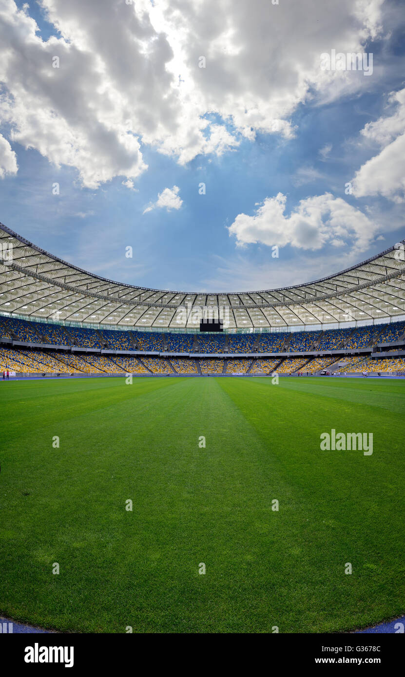 green grass on stadium Stock Photo - Alamy
