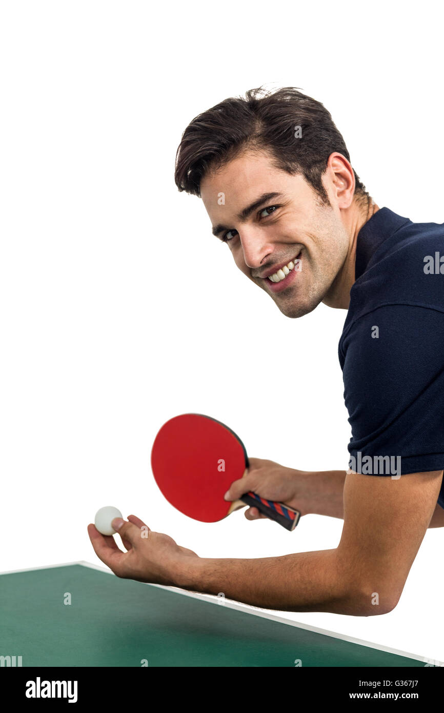 Happy table tennis hi-res stock photography and images - Alamy