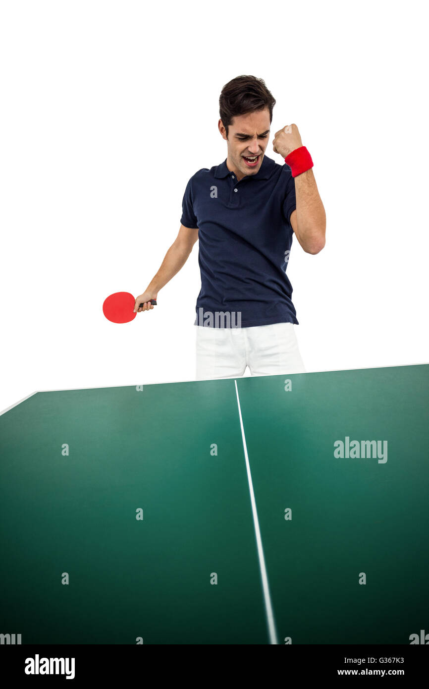 Happy table tennis hi-res stock photography and images - Alamy