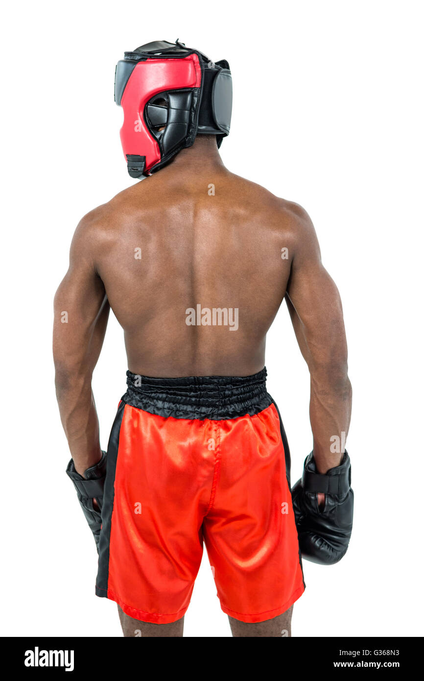 Confident muscular boxer boxing Cut Out Stock Images & Pictures - Alamy