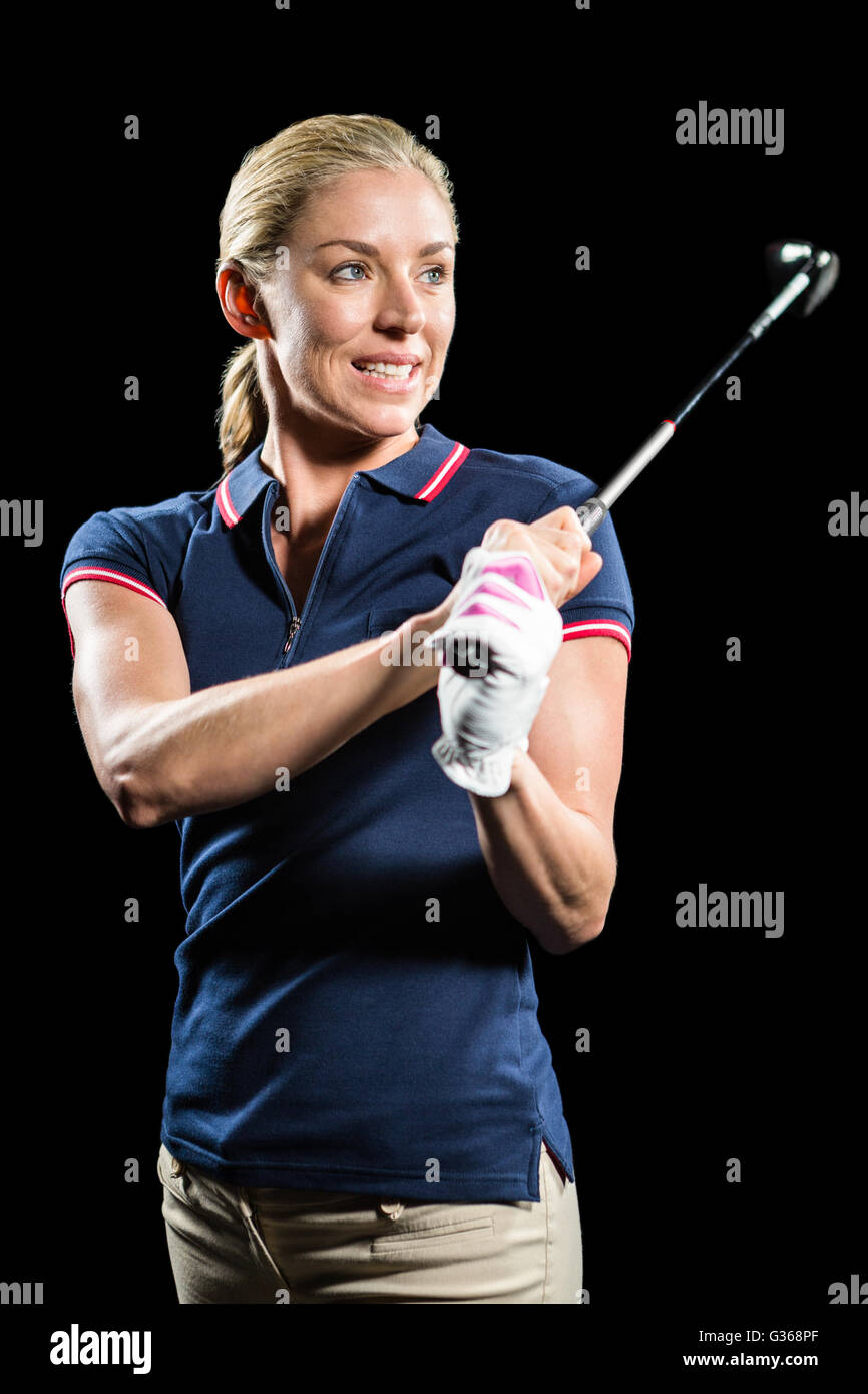 Hitting a golf ball hi-res stock photography and images - Alamy