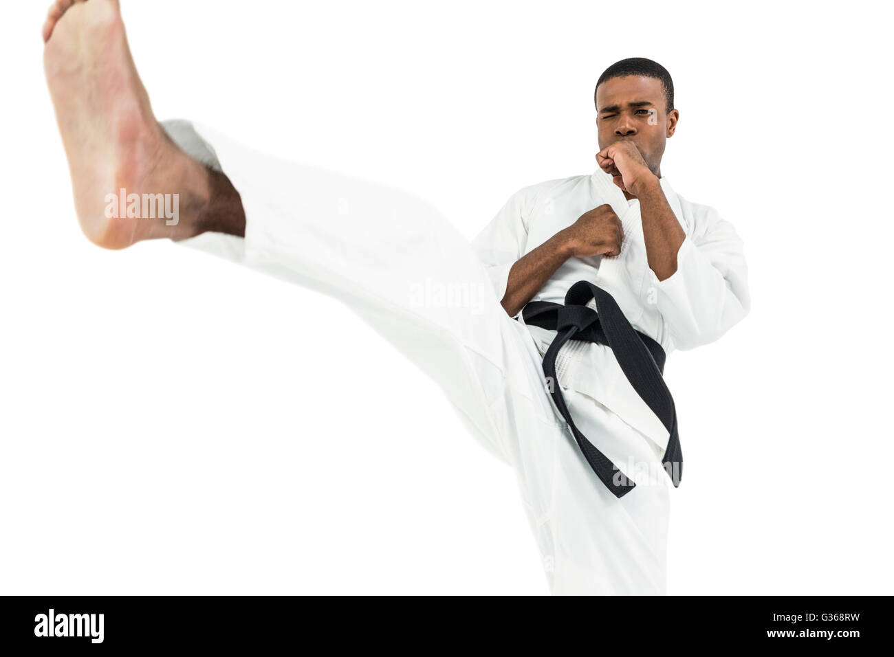Karate Karate Kick Vitality High Resolution Stock Photography and ...
