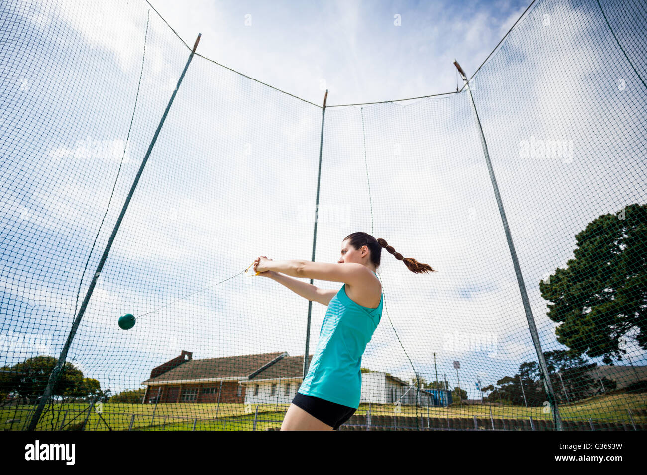 Female hammer throw hi-res stock photography and images - Alamy