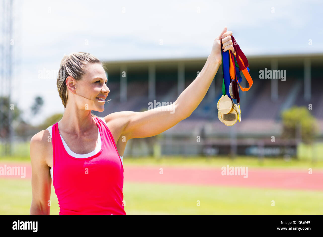 Olympic gold medal winner female hi-res stock photography and images ...