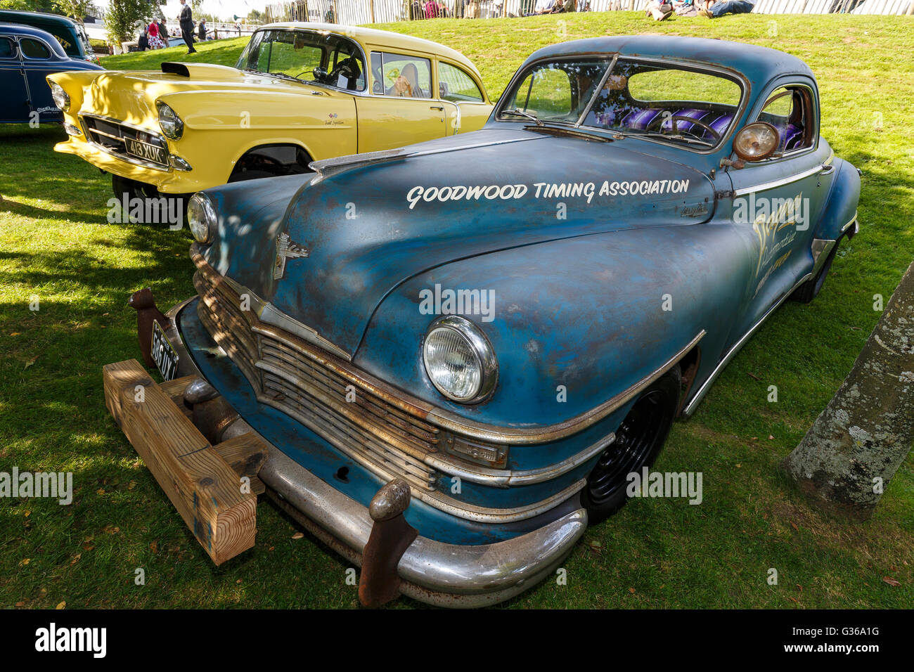 1948 Chrysler Windsor V8 4 litre Coupe Gasser on display at the 2015 ...