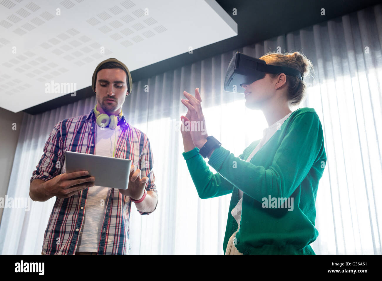 Coworker device hi-res stock photography and images - Alamy