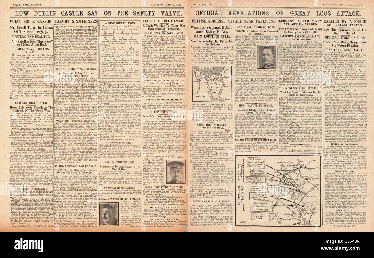 Daily sketch newspaper easter rising hi-res stock photography and ...