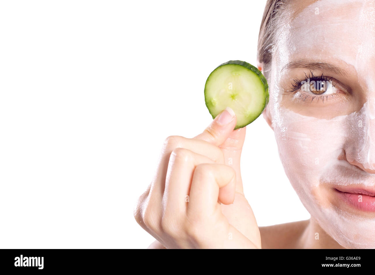 Women getting facial hi-res stock photography and images - Alamy