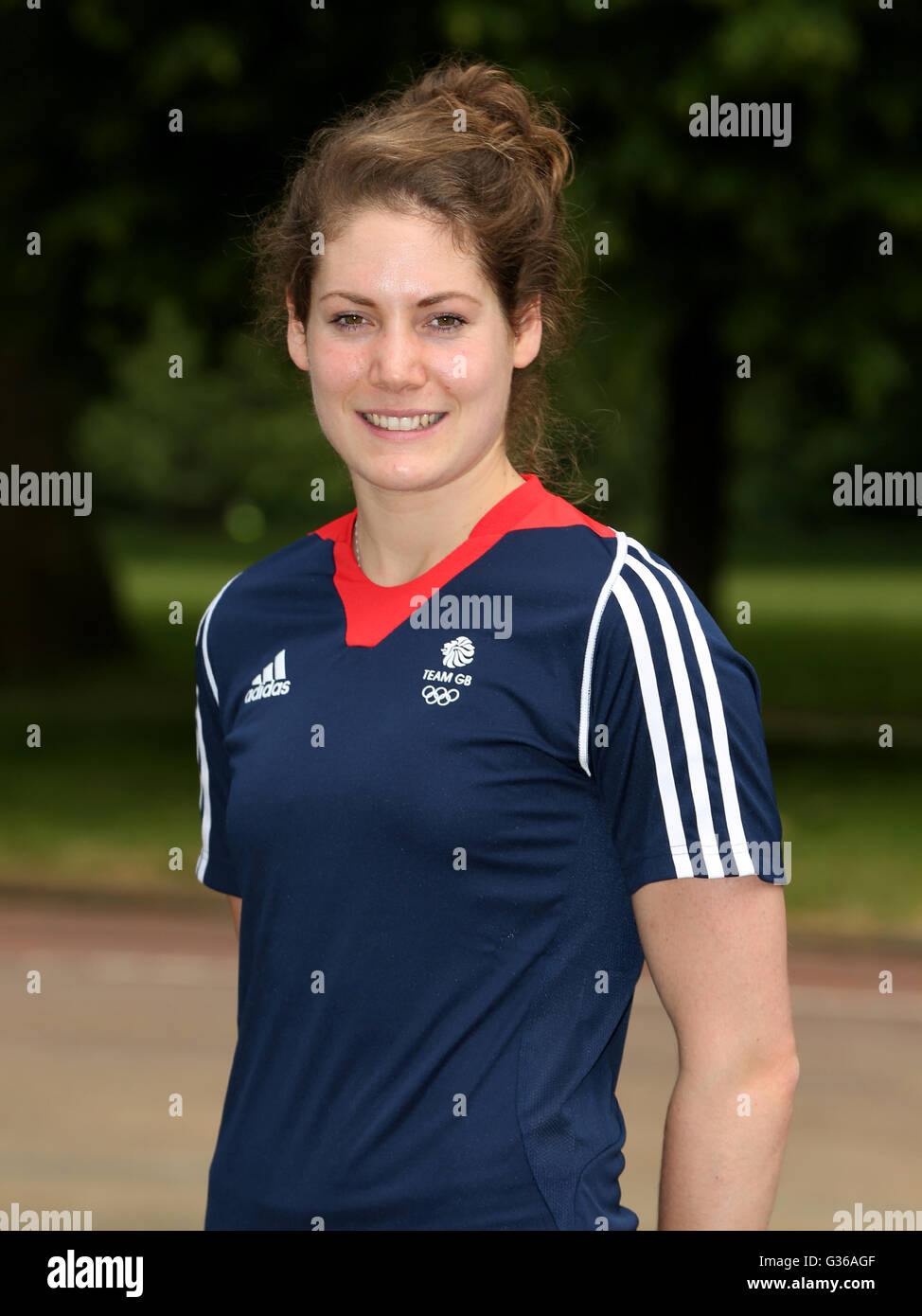 Great Britain's Kate French poses for photos after the Rio 2016 Modern ...
