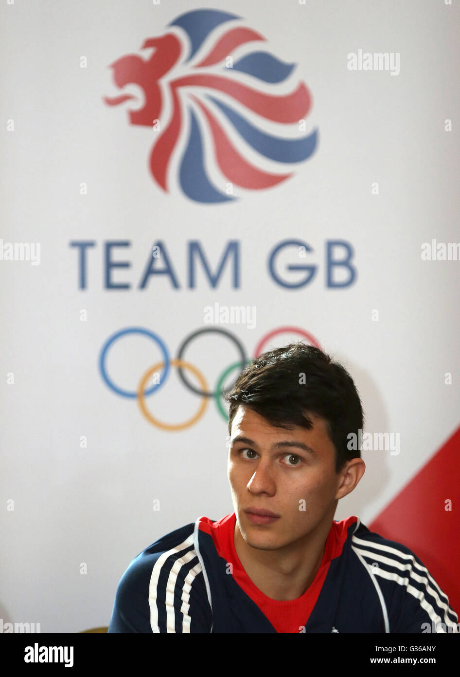 Great Britain's Joe Choong during a press conference at the Rio 2016 ...