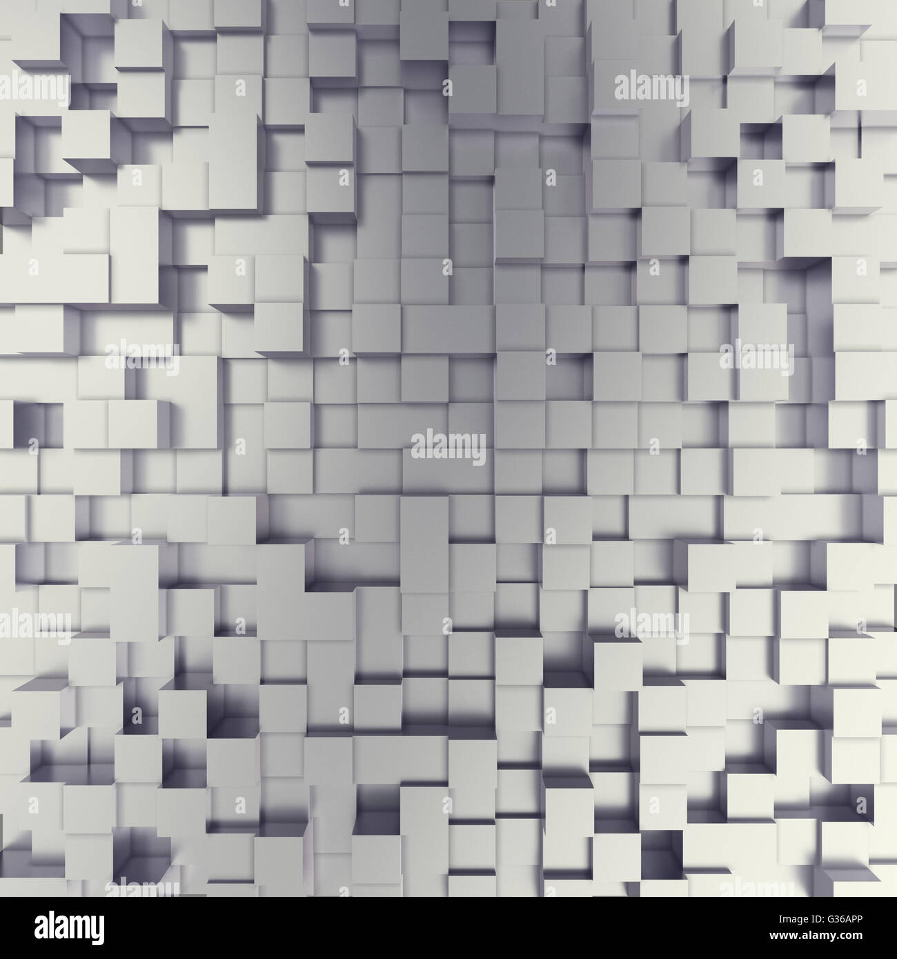 abstract white metallic cubes background. 3d illustration Stock Photo ...