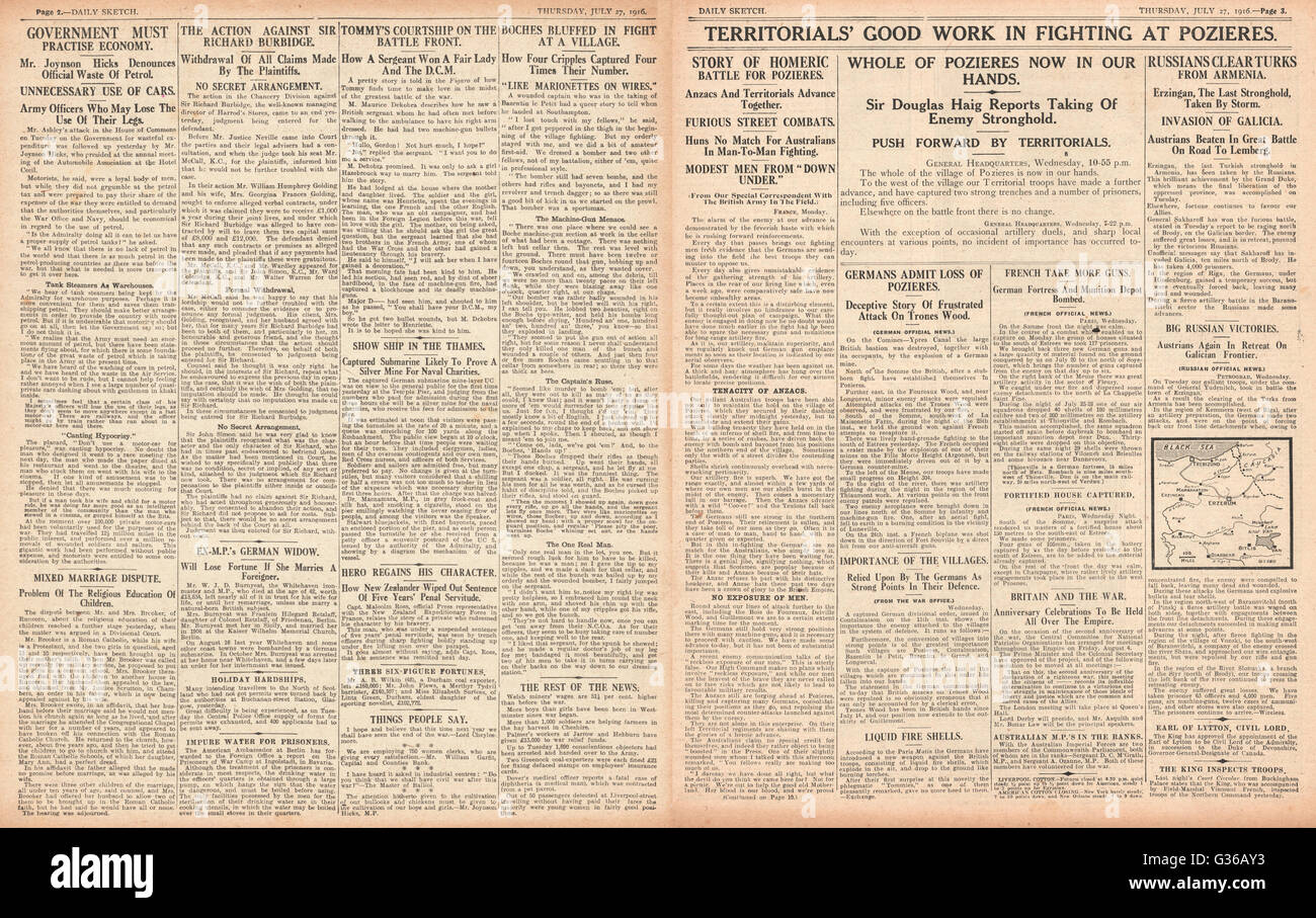 Battle of pozières hi-res stock photography and images - Alamy