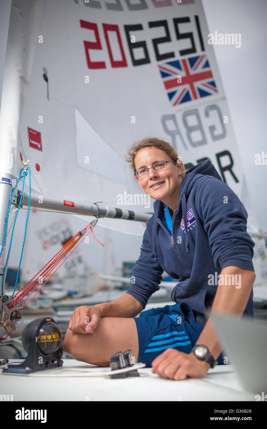 Pictured on day one isaf sailing world cup weymouth hi-res stock ...