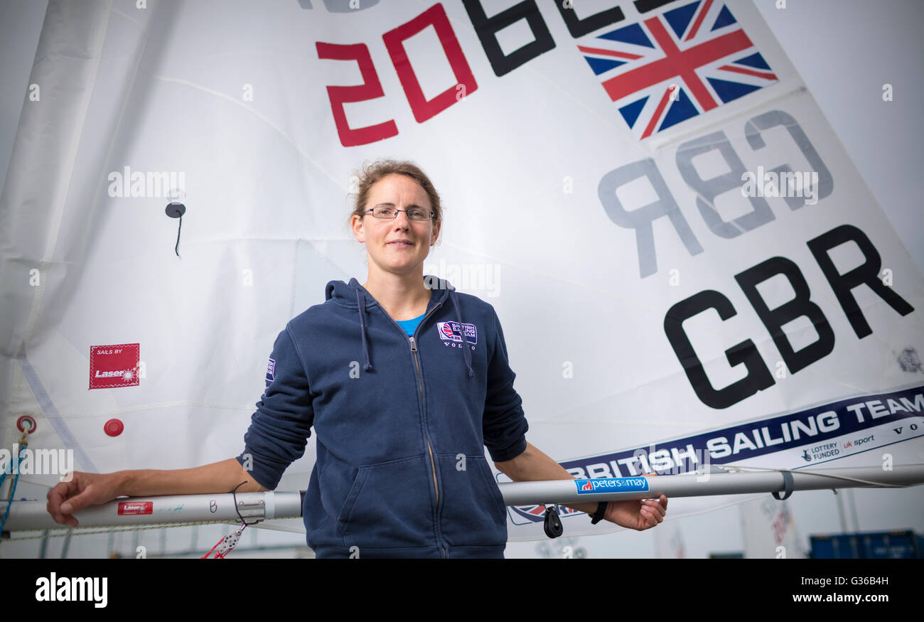 Pictured on day one isaf sailing world cup weymouth hi-res stock ...