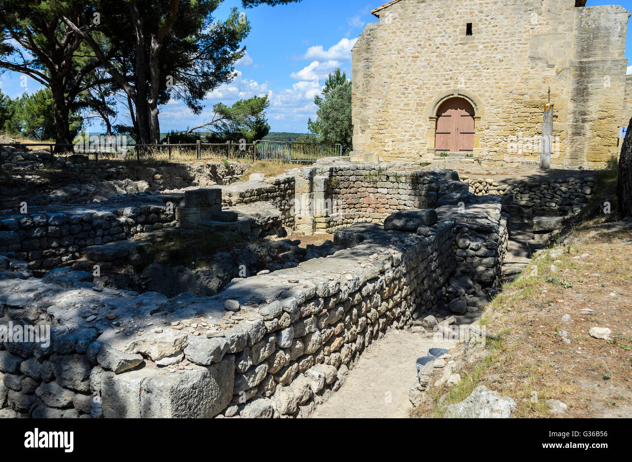 SITE ARCHEOLOGIQUE DE ST BLAISE, BDR FRANCE 13 Stock Photo - Alamy