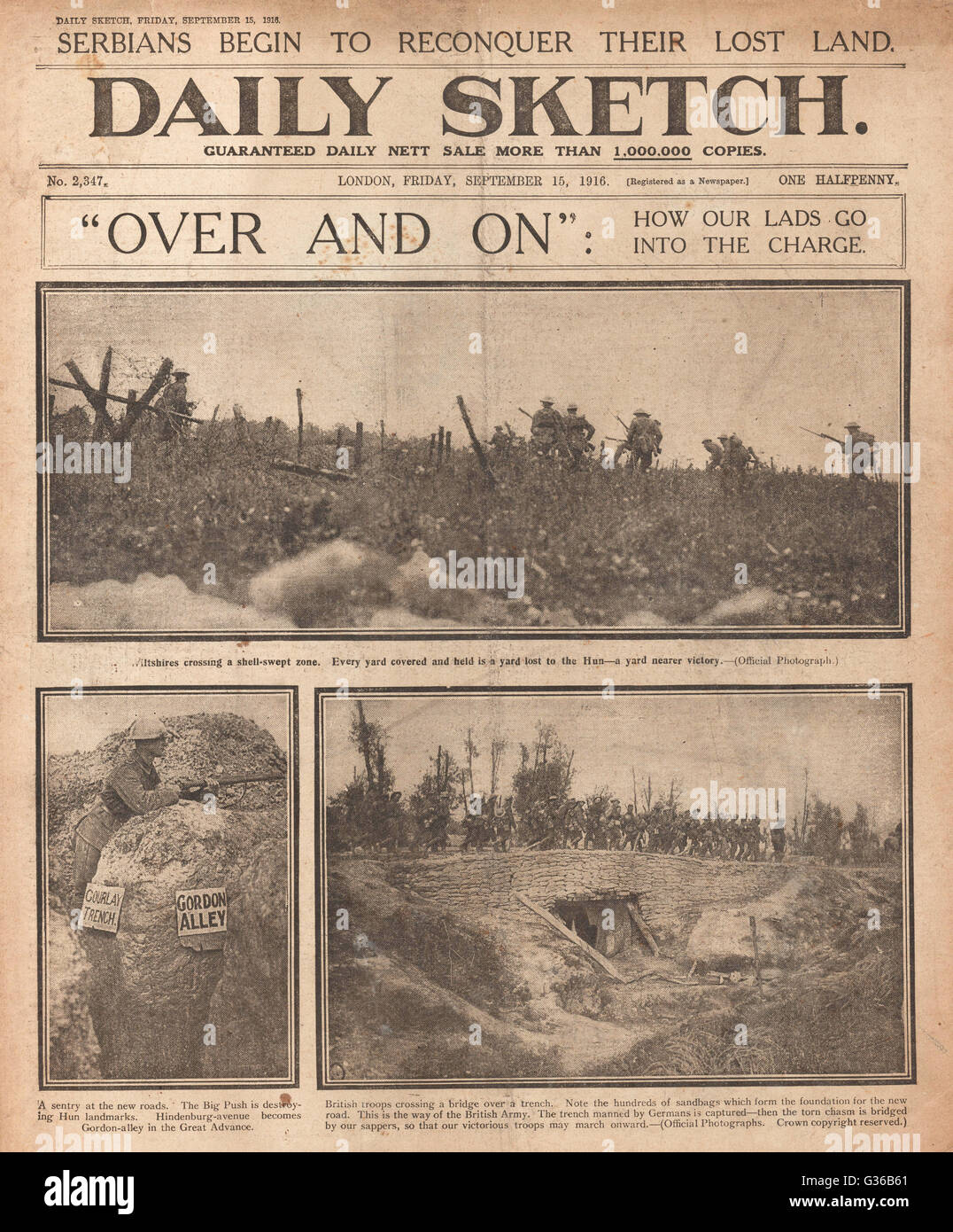 First world war british soldiers charge hi-res stock photography and ...